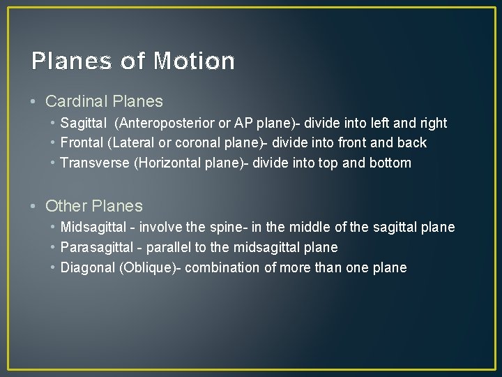 Principles of Kinesiology Rehab Careers 1 A Standard