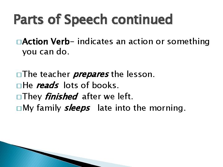 Grammar Basics Or What You Need to Know