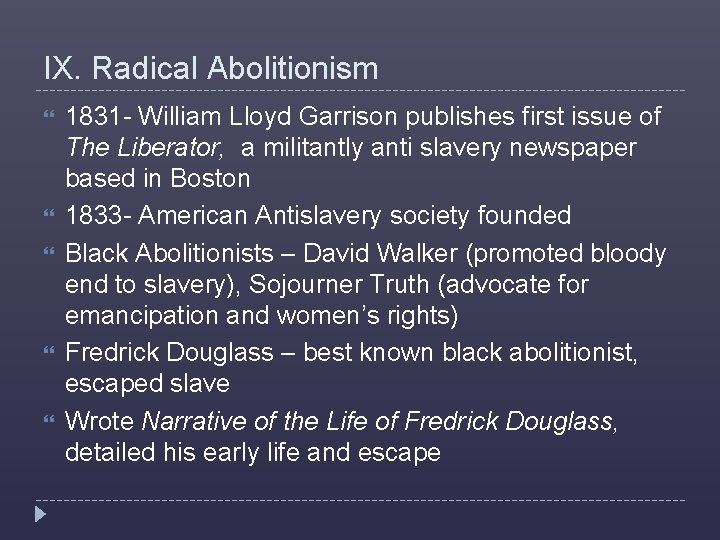 Slavery Sectionalism and Manifest Destiny 1820 1860 The