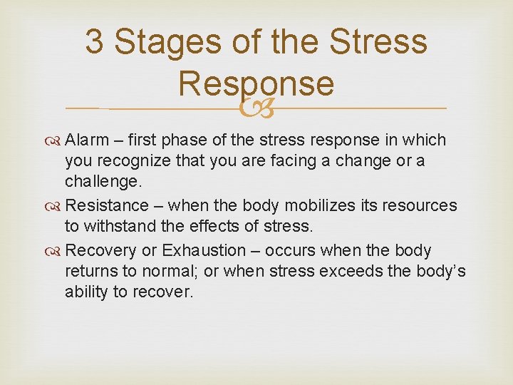 Stress and Stress Management What do you think