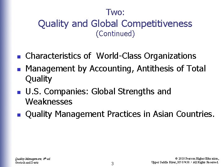 Quality Management for Organizational Excellence LecturePresentation ...