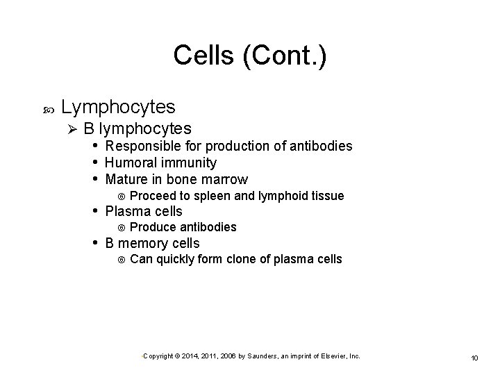Chapter 7 Immunity Immune System Responsible for body