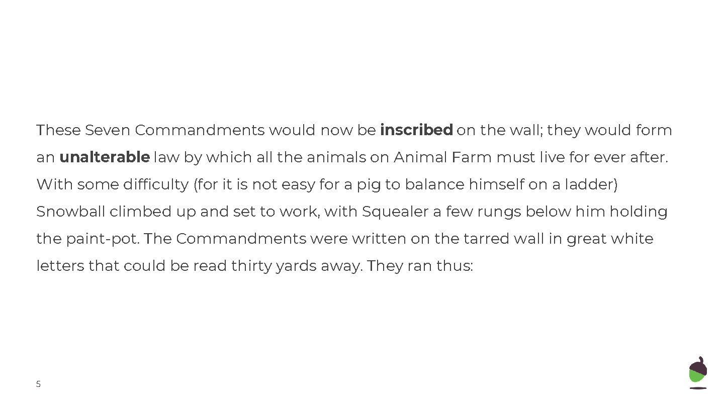 English Animal Farm Lesson 10 Animalism Downloadable Resource