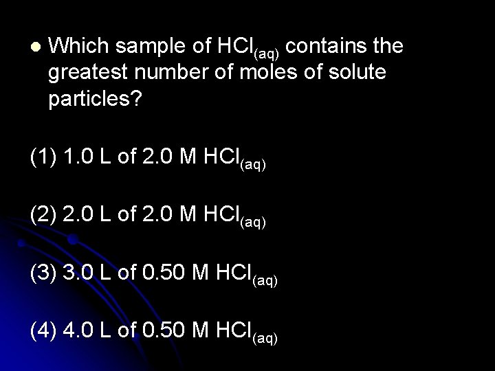 Solutions Review of Basic Terms l Solution a