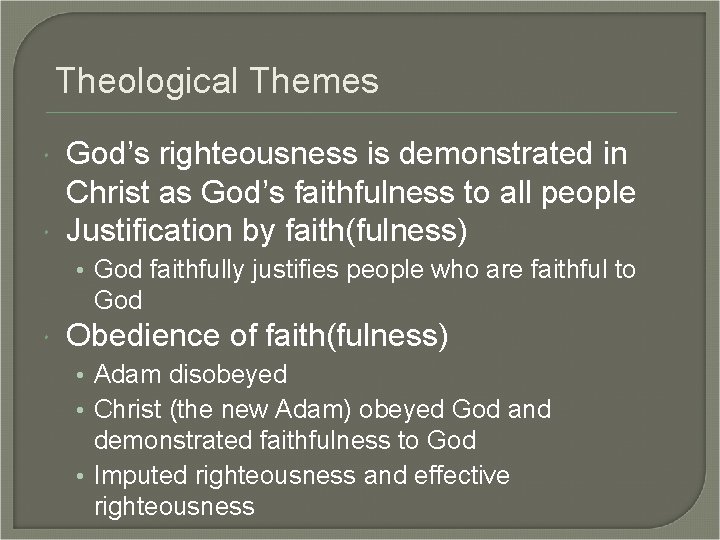 Romans Most influential writing in Christian theology Date