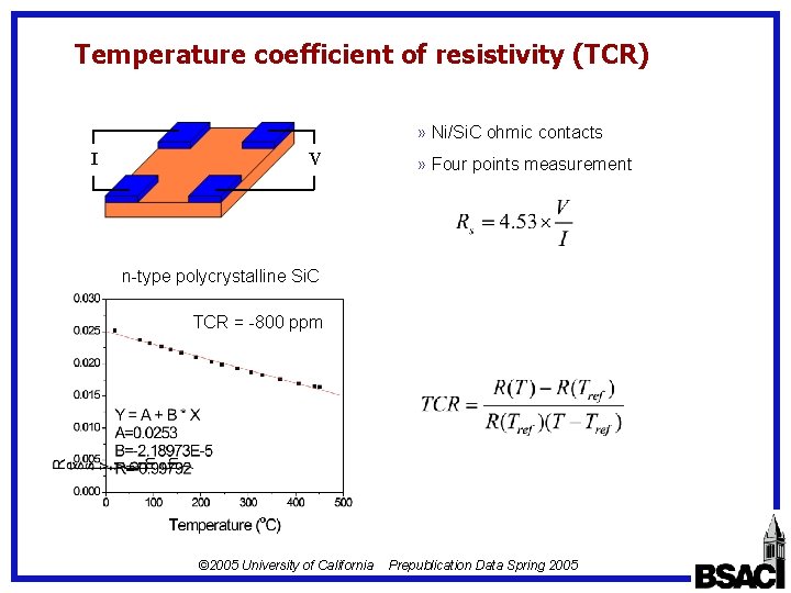 Silicon Carbide Process Development and Characterization for ...