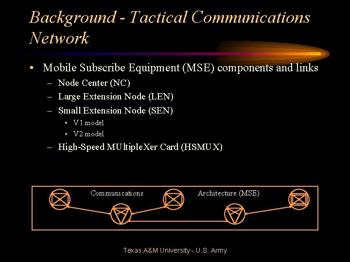 Information Flow Tactical Network Design and Bandwidth Management