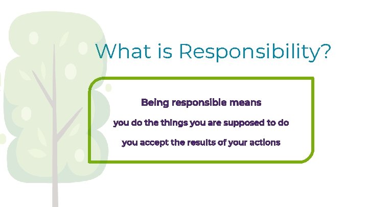 What is Honesty Responsibility Talking Tree Books com