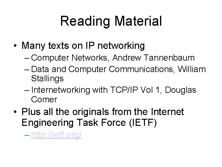 IPv 4 Overview CS 460 Cyber Security Lab