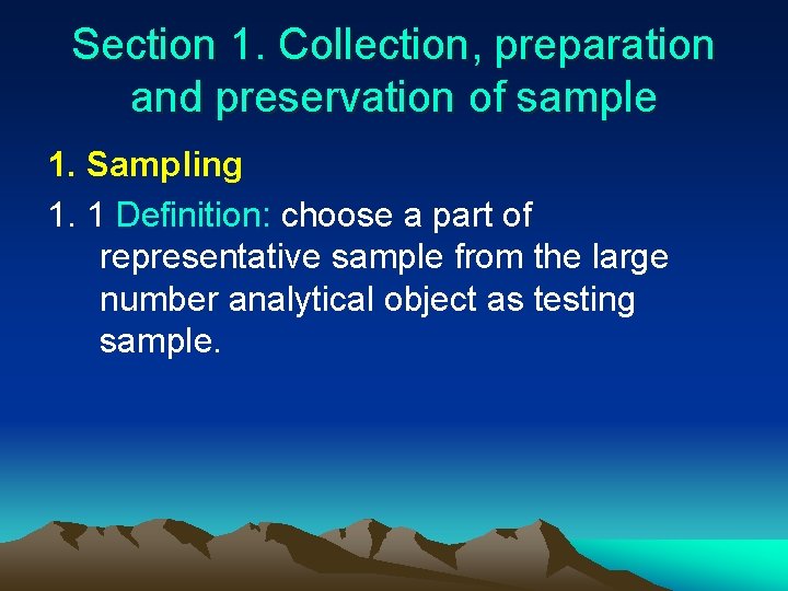 Chapter 2 Basic knowledge of food analysis Preface