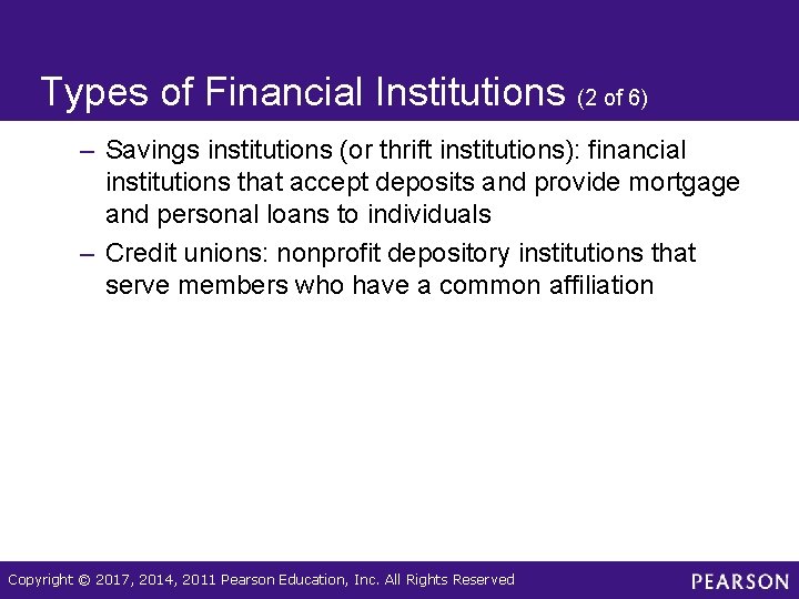 Personal Finance SIXTH EDITION Chapter 5 Banking and