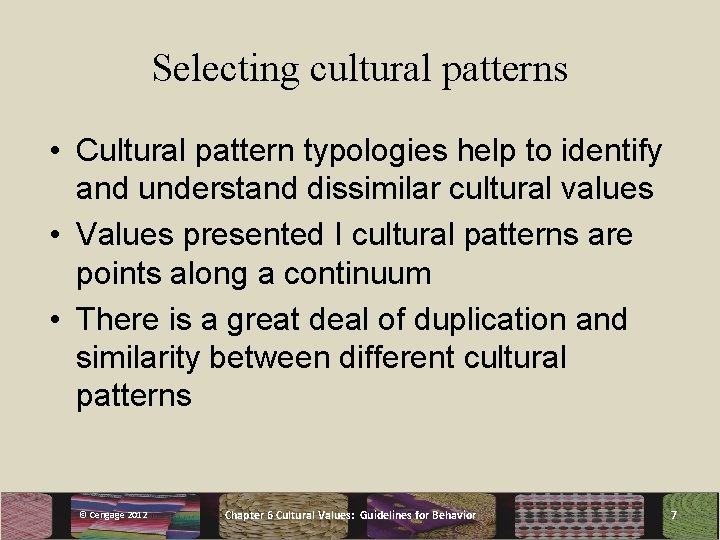 Communication between 8 TH EDITION cultures Chapter 6