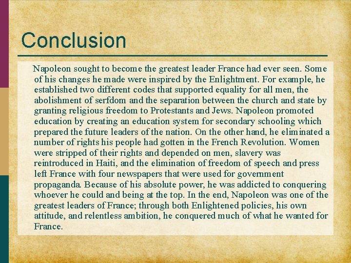 Unit 5 French Revolution Napoleon and the Concert