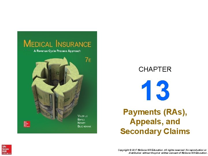 CHAPTER 13 Payments RAs Appeals and Secondary Claims