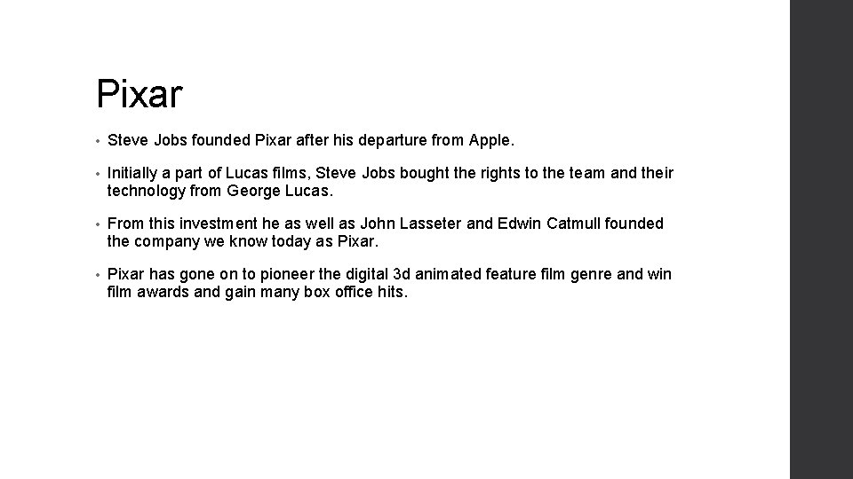 Steve Jobs James Mateo GRA 1111 Steve Jobs