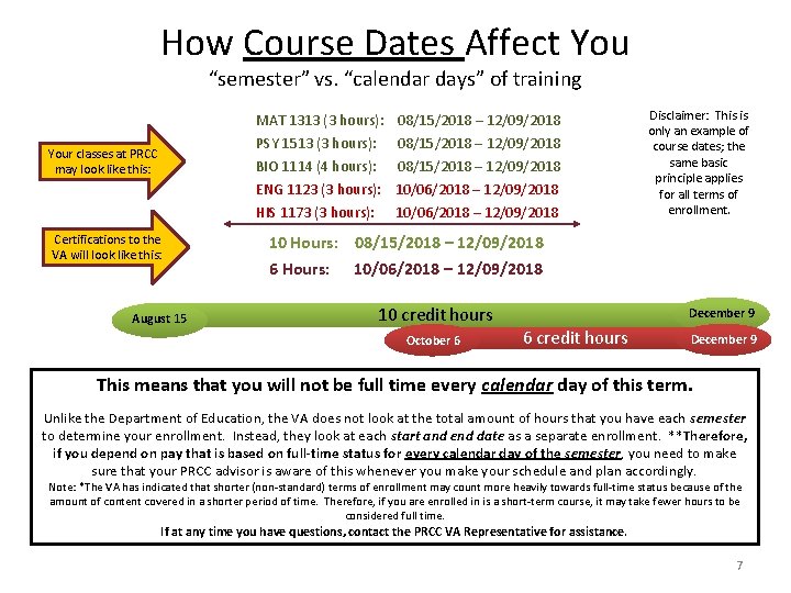 Office of Veteran Services Student Information Guide on