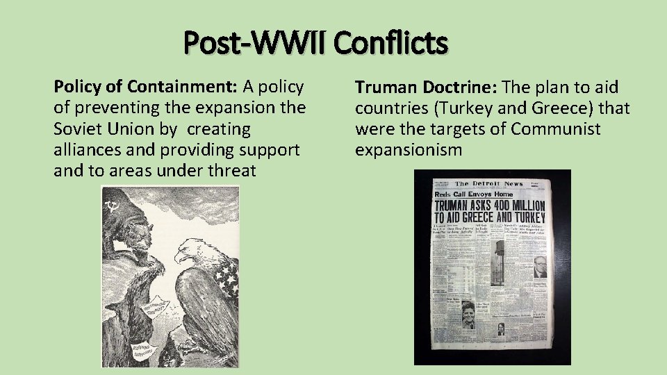 THE COLD WAR VISUAL VOCABULARY LEARNING OBJECTIVES SS