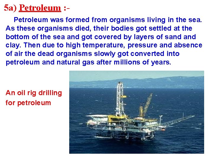 CHAPTER 5 COAL AND PETROLEUM CLASS SUBJECT VIII