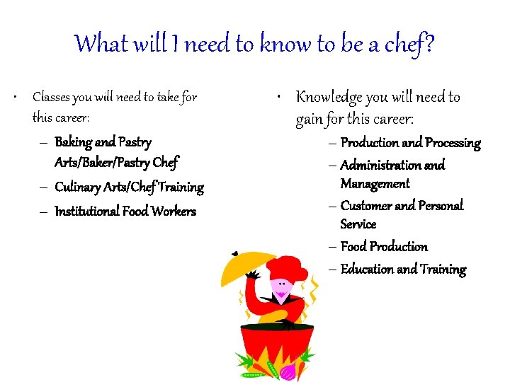 So you want to be a CHEF Chef