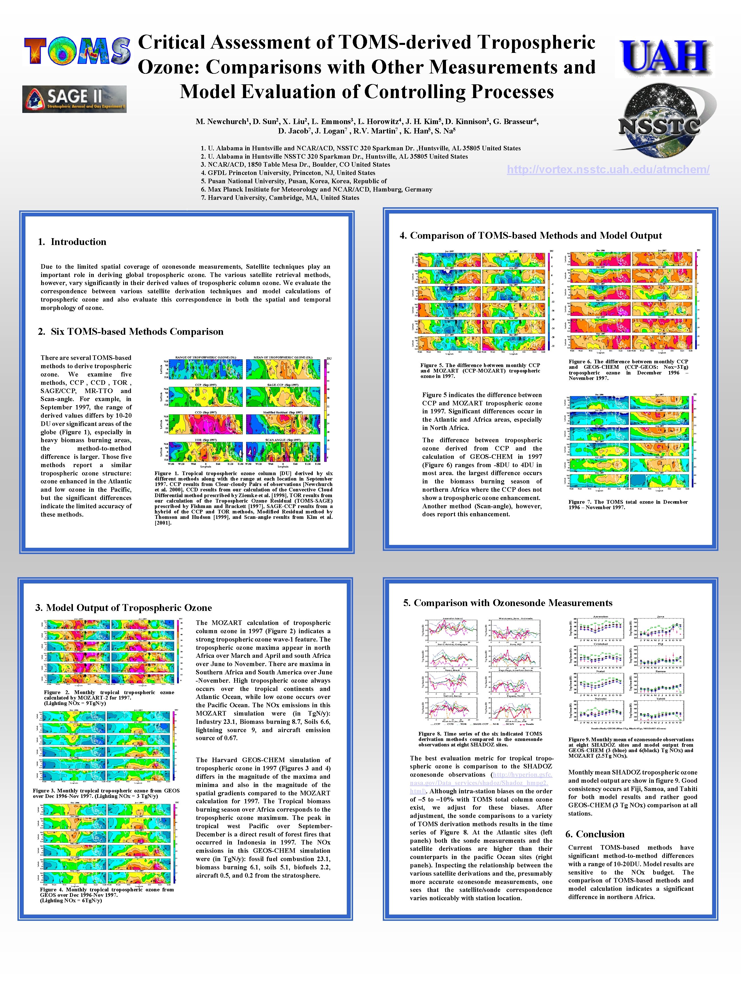Critical Assessment of TOMSderived Tropospheric Ozone Comparisons with