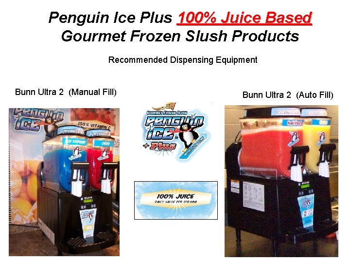 Penguin Ice Plus 100 Juice Based Gourmet Frozen
