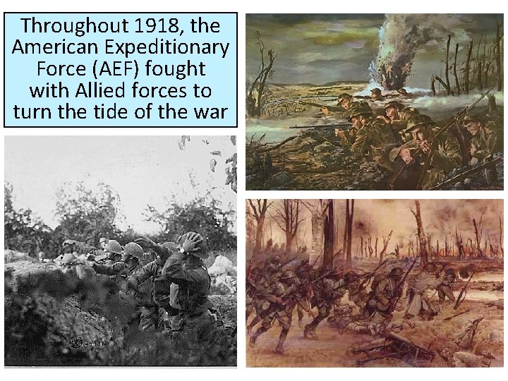 New industrial weapons were introduced on the battlefield