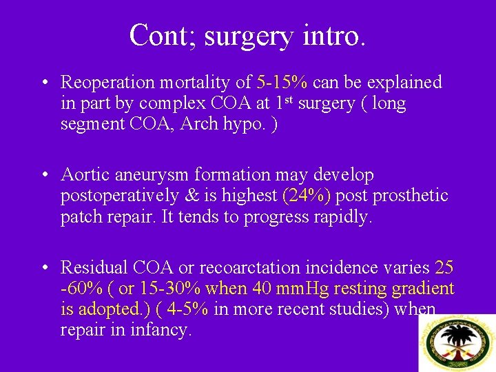 Transcatheter interventions for Coarctation of aorta BY Jameel