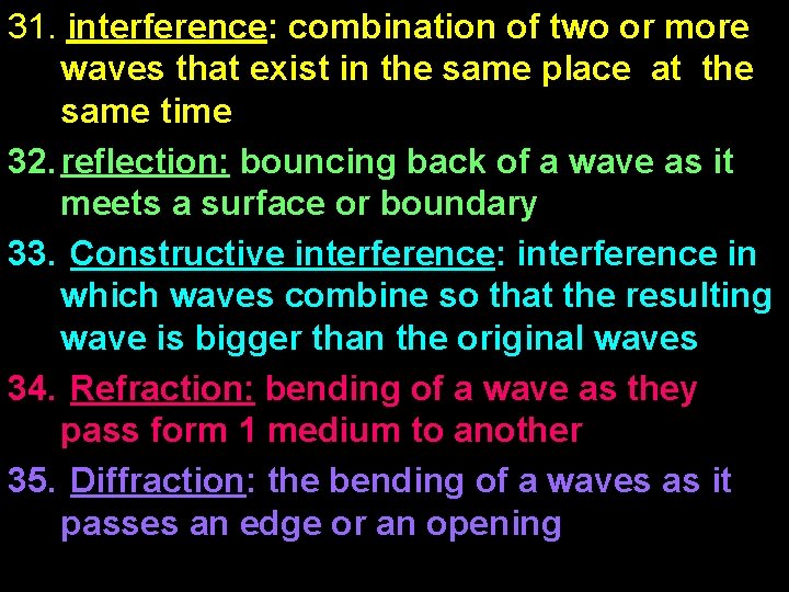 1 Medium matter through which a wave travels