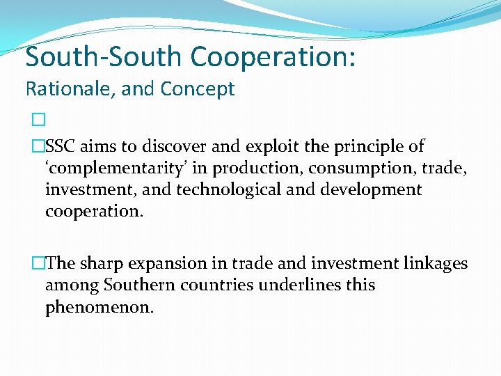 SouthSouth Cooperation Emerging Economic Trends and Challenges By