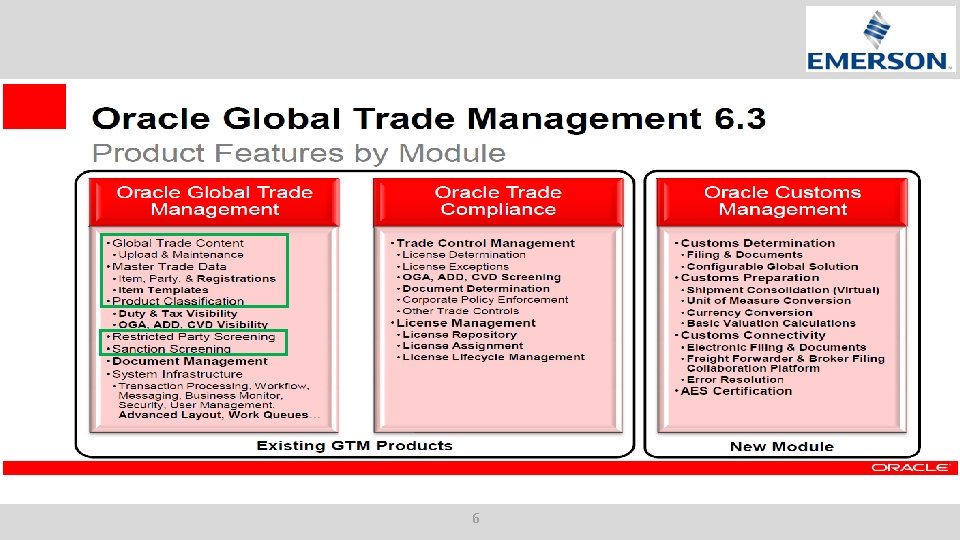 Oracle Global Trade Management An efficient integrated and