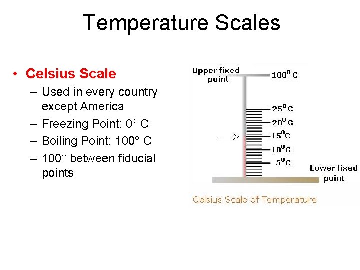 Chapter 9 B Temperature Thermometric Properties Temperature Related