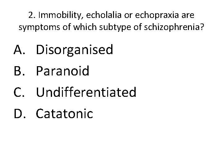 Which bits relate to which aspects of our