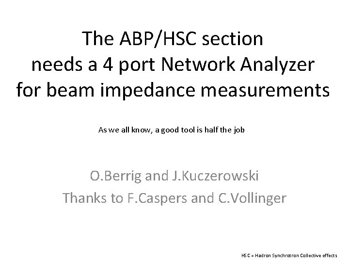 The ABPHSC section needs a 4 port Network