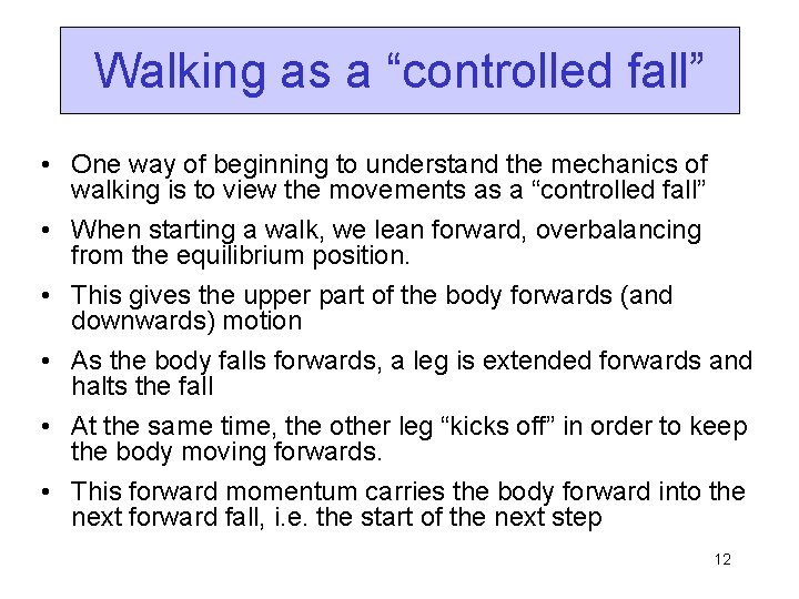 Movement Biomechanics of Human Gait SP 2004 N