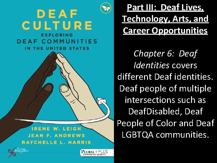 Part III Deaf Lives Technology Arts and Career
