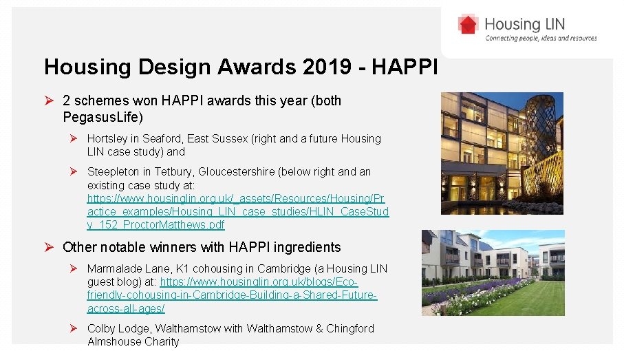 Housing LIN Update Jeremy Porteus Chief Executive Housing