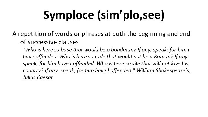 Rhetoric Terms Bathos Definition A descent in literature