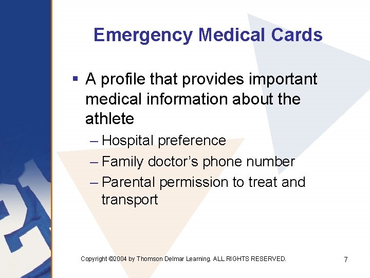 Chapter 5 Emergency Preparedness Injury Game Plan Emergency