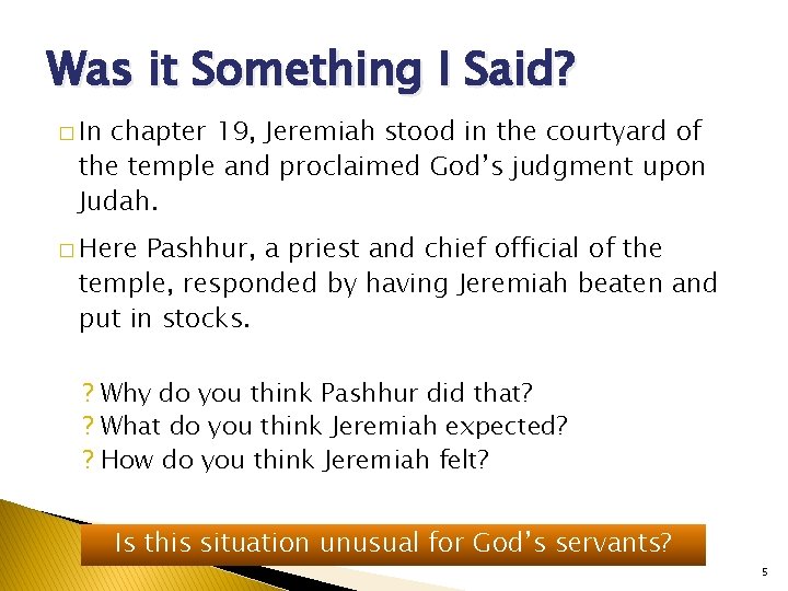 The Person God Uses Rise Above Discouragement Jeremiah