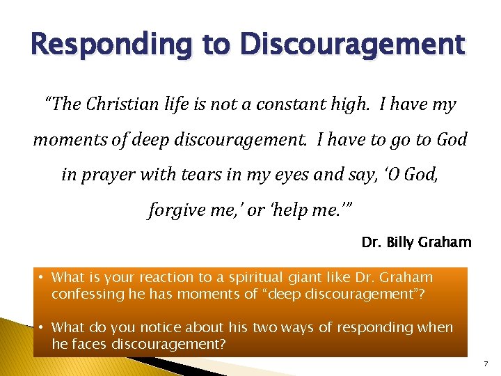 The Person God Uses Rise Above Discouragement Jeremiah