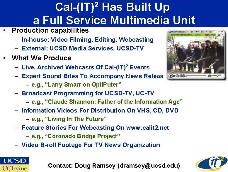 Two New CalIT2 Buildings Will Begin Construction Later