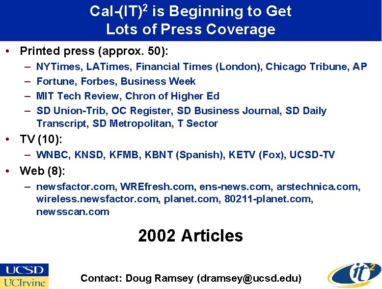 Two New CalIT2 Buildings Will Begin Construction Later