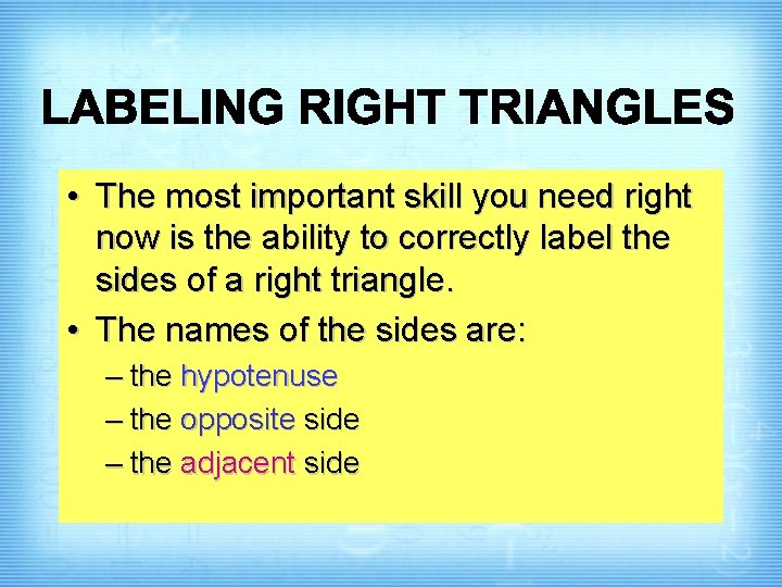 TRIGONOMETRY Math 10 Ms Albarico 5 1 Ratios