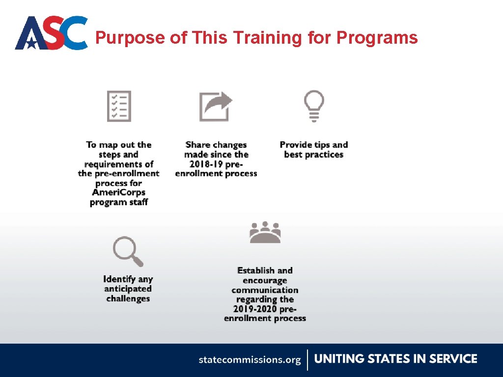 Ameri Corps State PreEnrollment Training Template for State