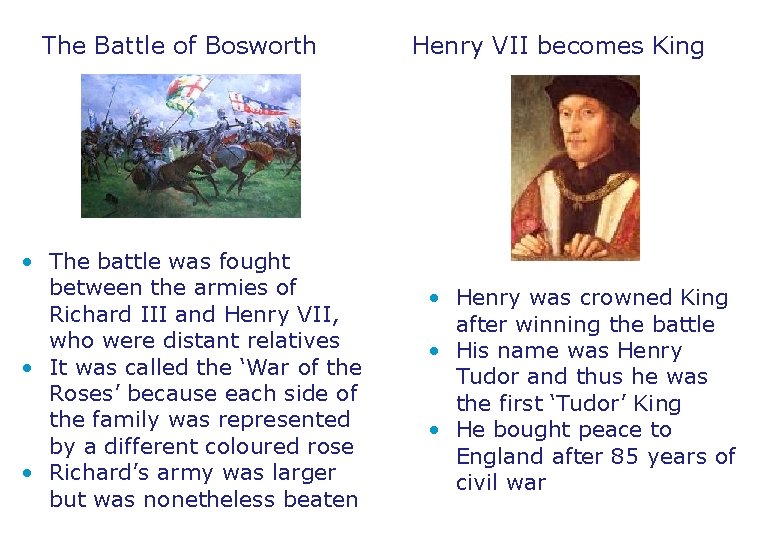 Why were they important Who were they Henry