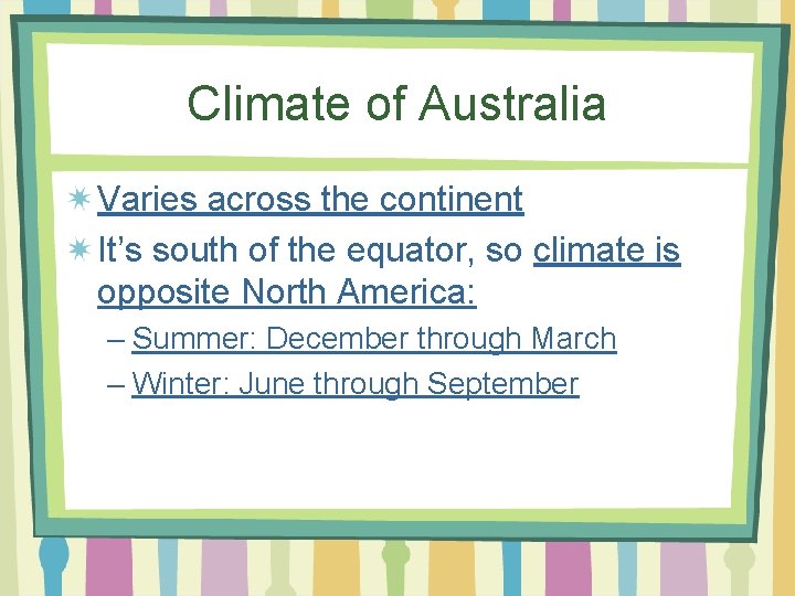 Where Australians Live Location Climate Natural Resources in