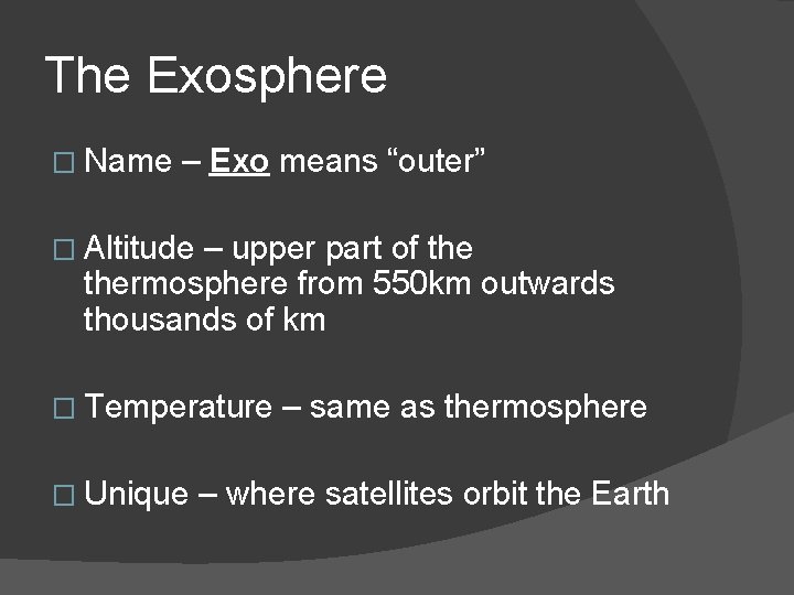 Section 4 LAYERS OF THE ATMOSPHERE The Troposphere
