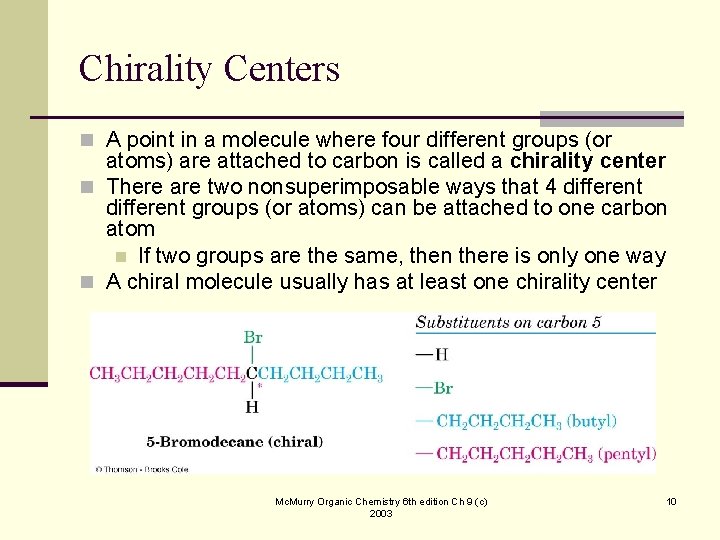 9 Stereochemistry Based on Mc Murrys Organic Chemistry