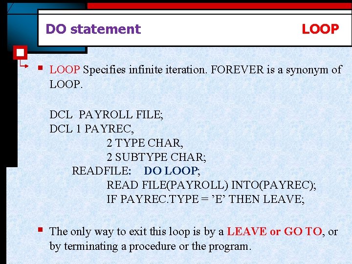 IBM Mainframes PLI Training Class6 DO statement Introduction