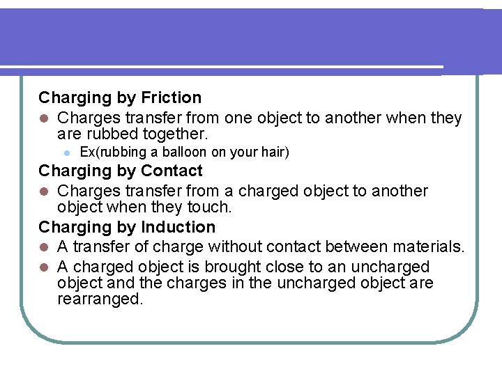 Electric Charges and Static Electricity Section 20 1